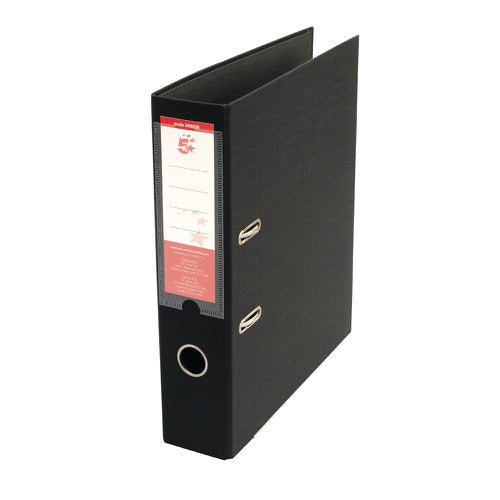 5 STAR OFFICE PREMIUM POLYPROPYLENE LEVER ARCH FILE A4 BLACK – Zepbrook