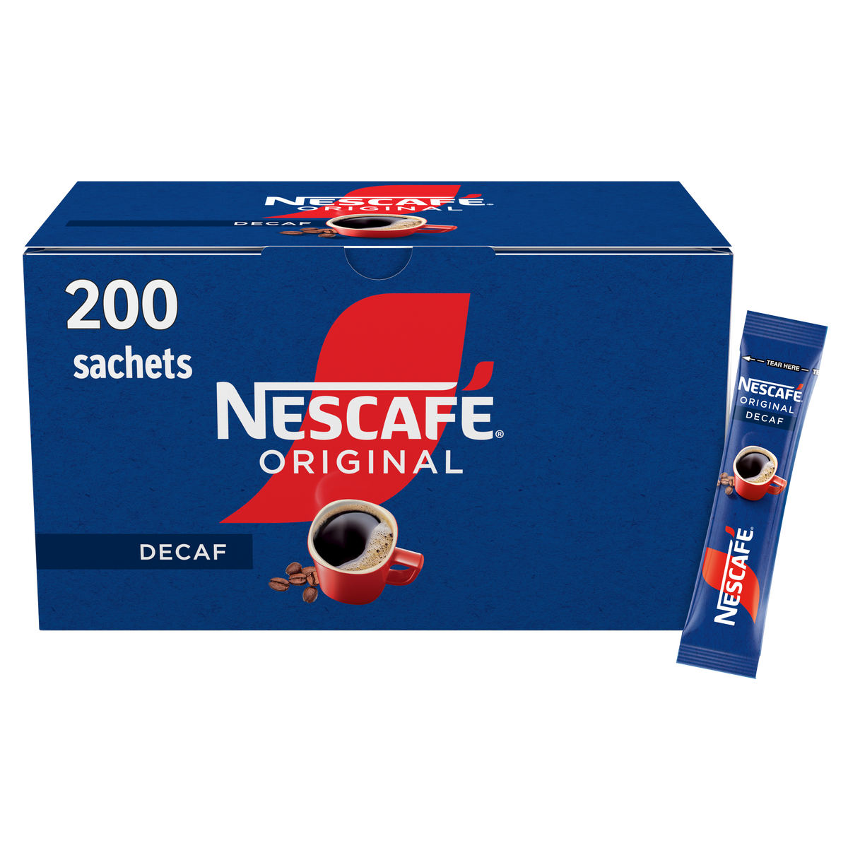 NESCAFÉ ORIGINAL DECAFFEINATED INSTANT COFFEE STICKS x 200 – Zepbrook