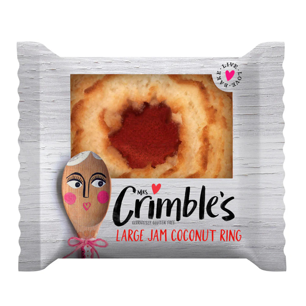MRS CRIMBLES JAM COCONUT RINGS (40g) x 24 – Zepbrook