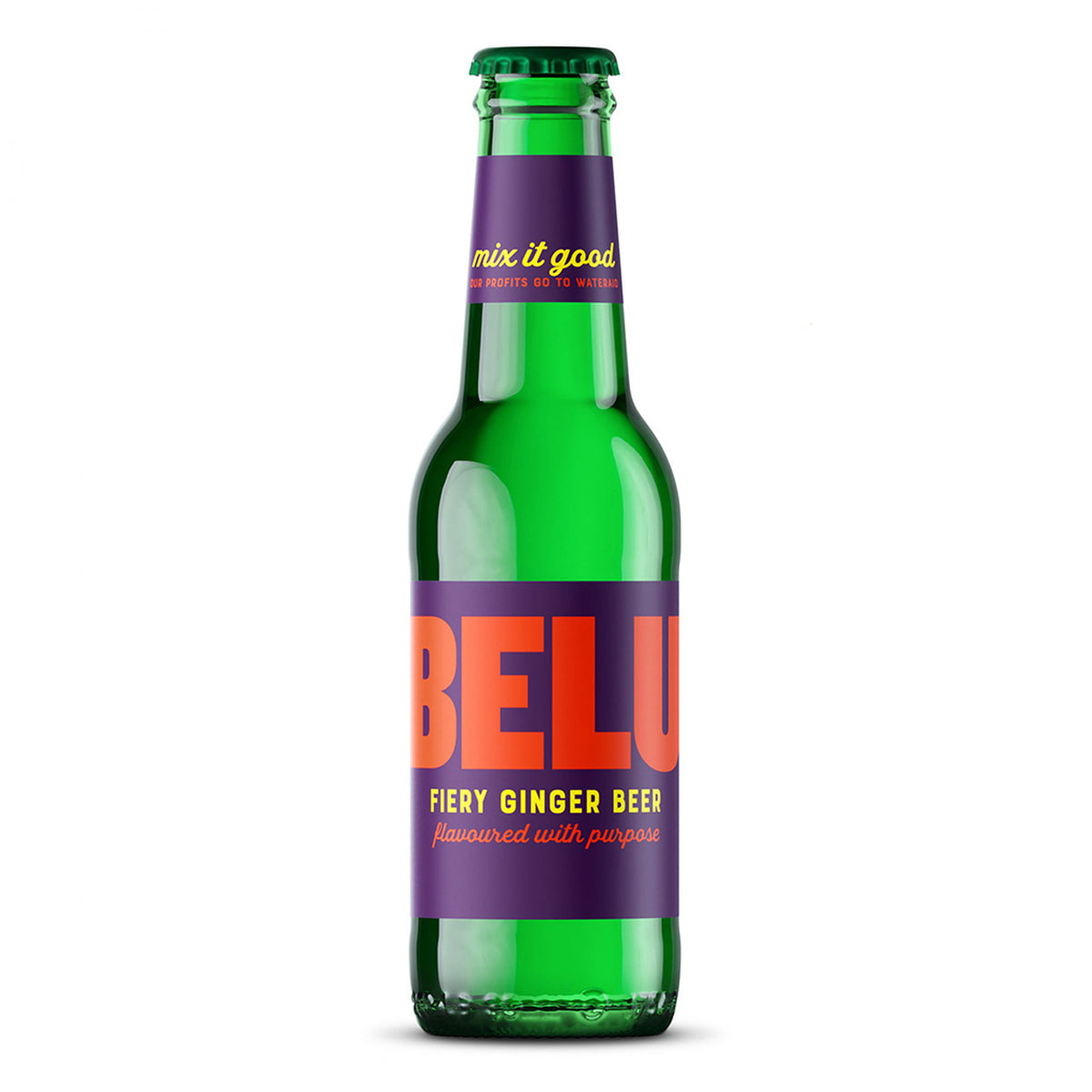 BELU FIERY GINGER BEER GLASS BOTTLES (200ml) x 24 – Zepbrook