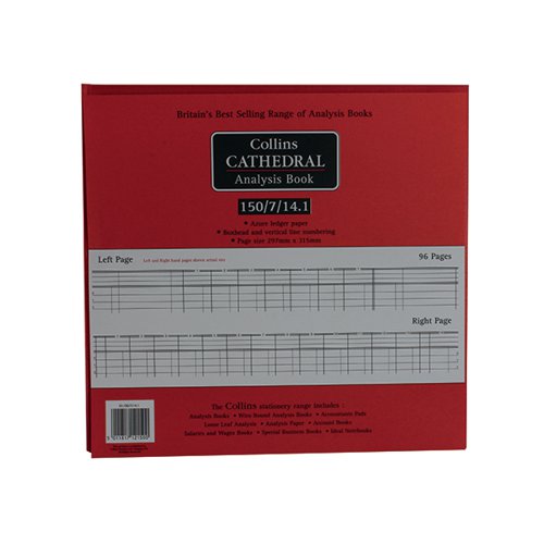 COLLINS CATHEDRAL 150/7/14.1 ANALYSIS BOOK 7 DEBIT 14 CREDIT – Zepbrook