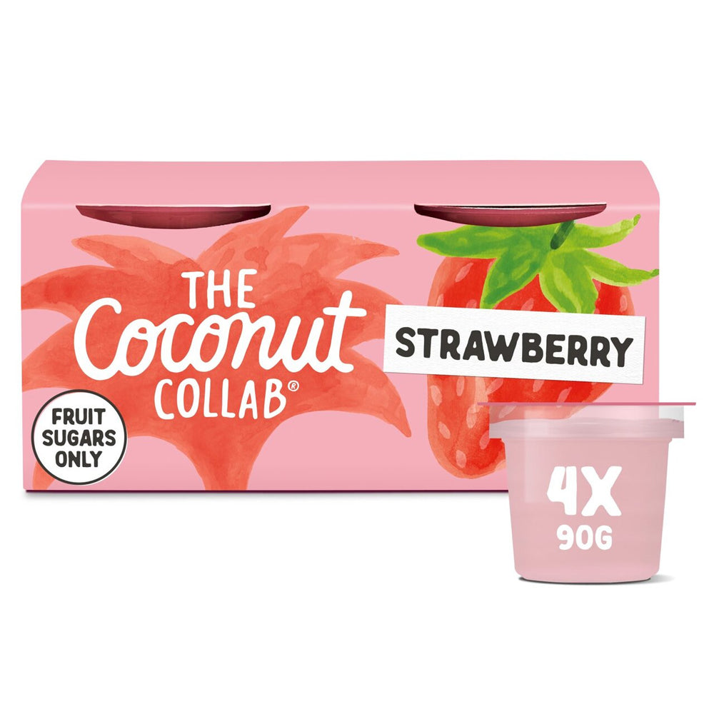 THE COCONUT COLLAB STRAWBERRY YOGHURTS (90g) x 4 – Zepbrook