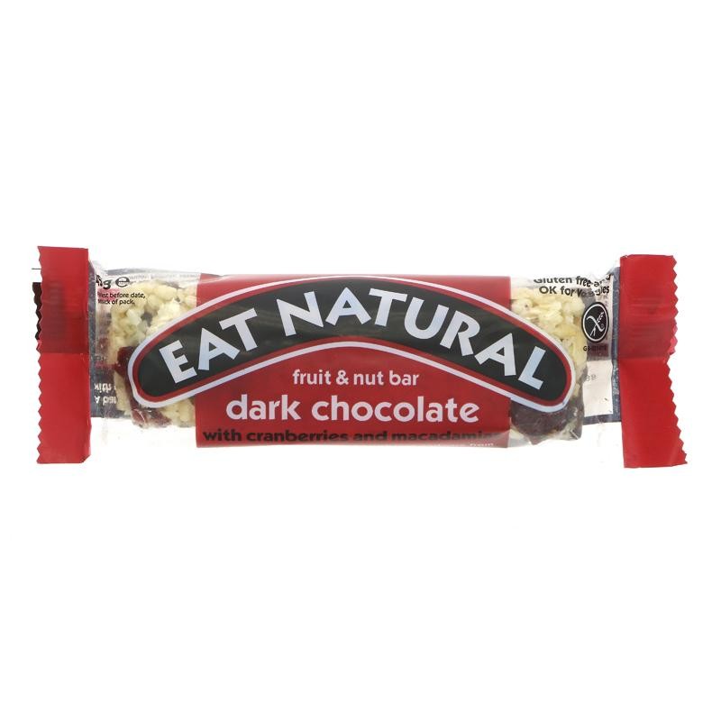 EAT NATURAL BARS CRANBERRY, MACADAMIA NUTS & DARK CHOCOLATE (45g) x 12 ...