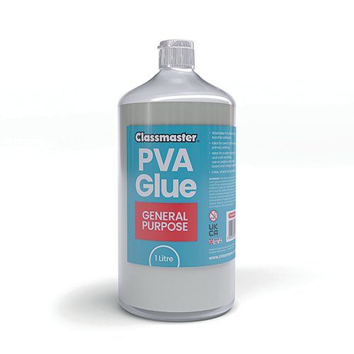 CLASSMASTER PVA GLUE GENERAL PURPOSE - RED LABEL (1 LITRE) P – Zepbrook