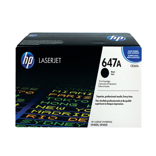 HP 647A ORIGINAL LASERJET TONER CARTRIDGE BLACK CE260A – Zepbrook