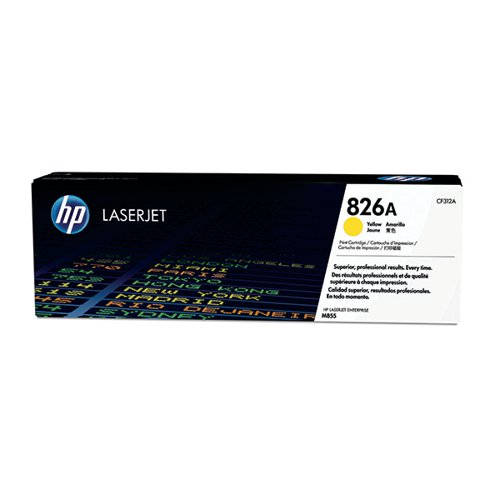 HP 826A ORIGINAL LASERJET TONER CARTRIDGE YELLOW CF312A – Zepbrook
