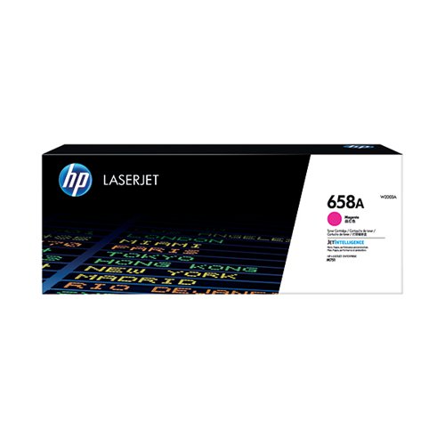 HP 658A ORIGINAL LASERJET TONER CARTRIDGE MAGENTA W2003A – Zepbrook