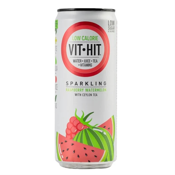 VITHIT SPARKLING RASPBERRY & WATERMELON CANS (330ml) x 12 – Zepbrook