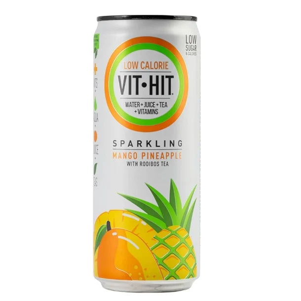 VITHIT SPARKLING MANGO & PINEAPPLE CANS (330ml) x 12 – Zepbrook