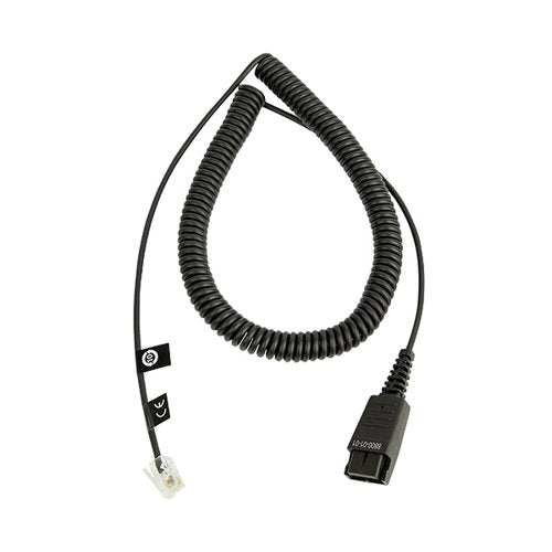 JABRA QUICK DISCONNECT (QD) TO MODULAR RJ9 COILED CORD 2M 88 – Zepbrook