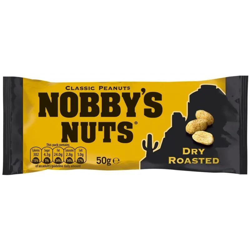 NOBBYS NUTS CLASSIC DRY ROASTED PEANUTS (50g) x 24 – Zepbrook