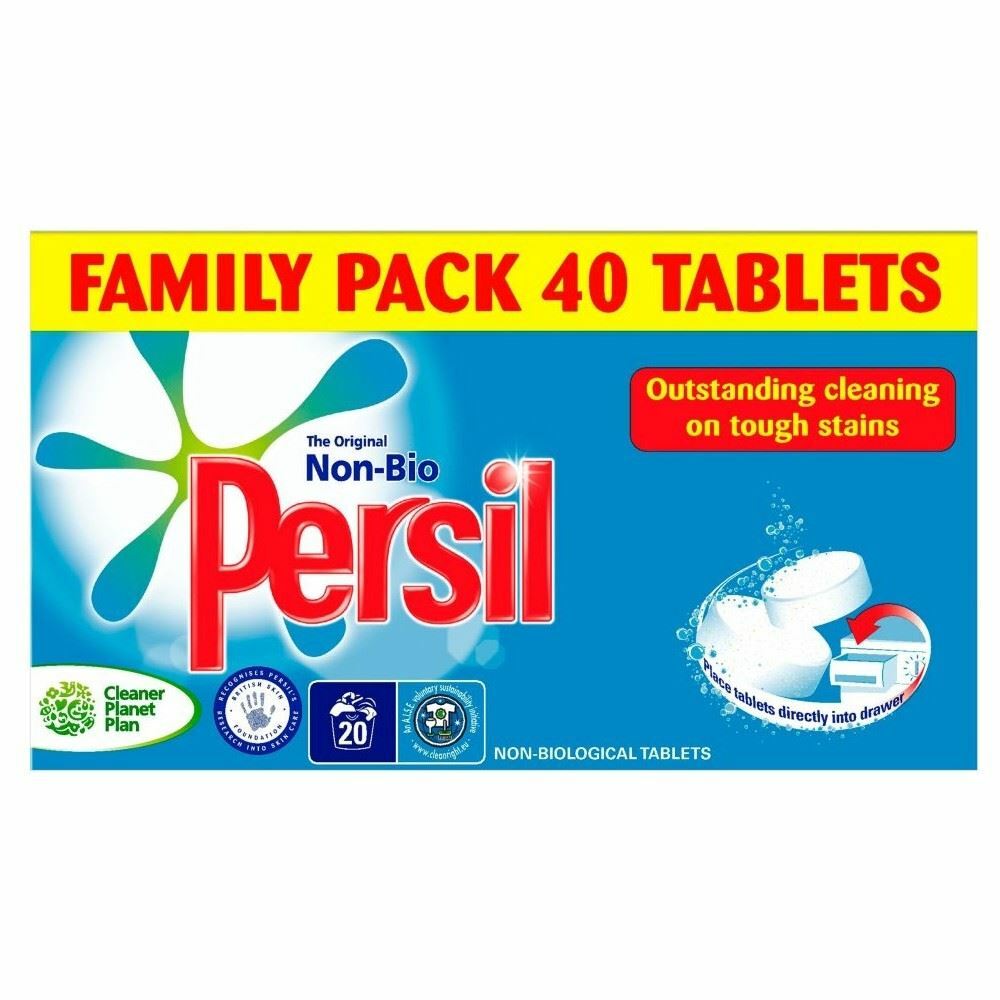 PERSIL NON BIO WASHING TABLETS (40 pack) – Zepbrook