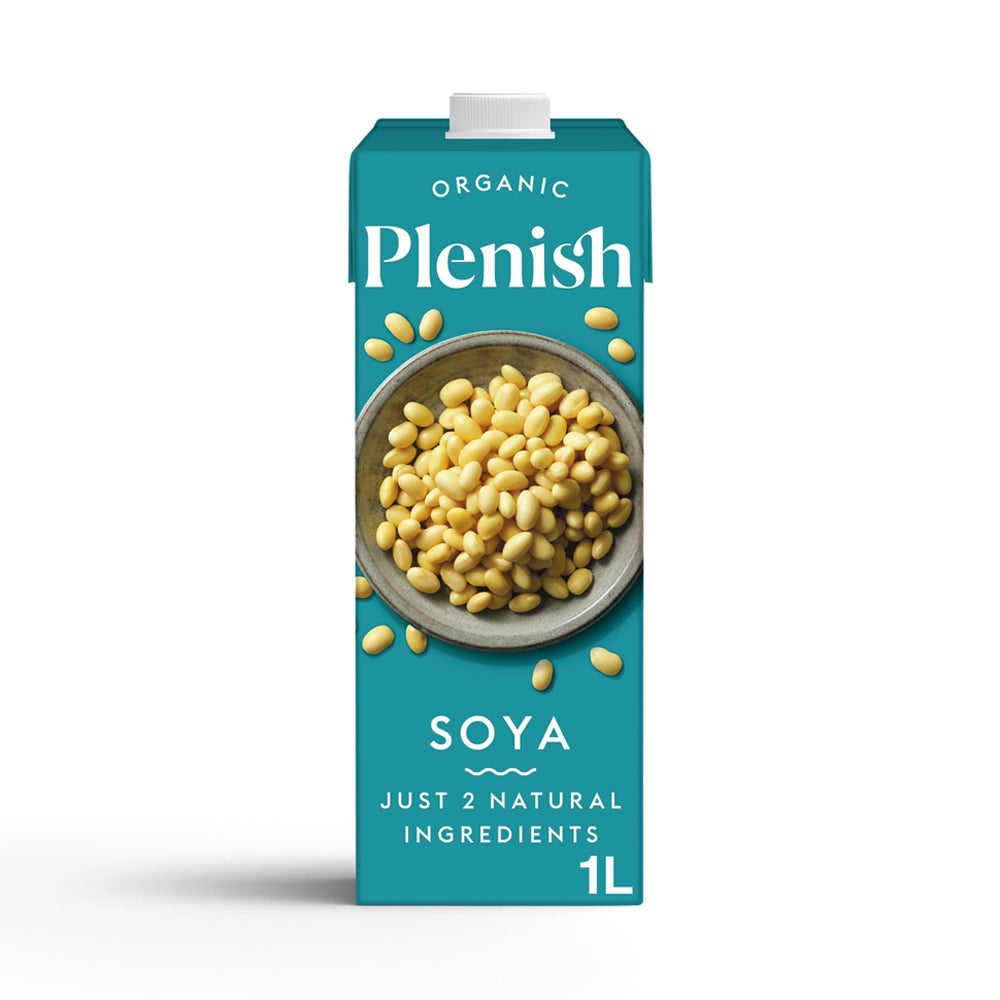PLENISH ORGANIC UNSWEETENED SOYA MILK (1 litre) x 8 – Zepbrook