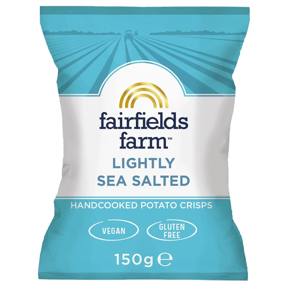 FAIRFIELDS FARM CRISPS LIGHTLY SEA SALTED (150g) x 10 – Zepbrook