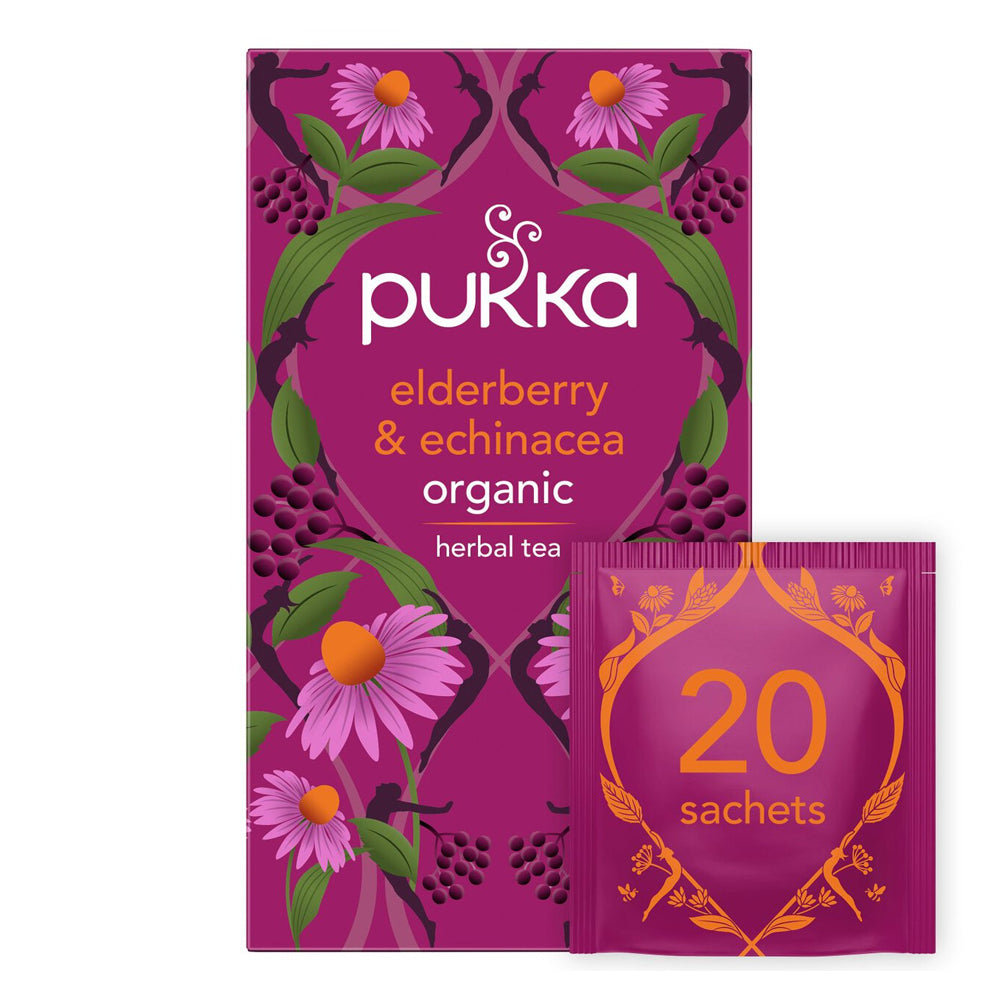 PUKKA TEA ELDERBERRY & ECHINACEA ENVELOPED TEA BAGS (20 pack) – Zepbrook