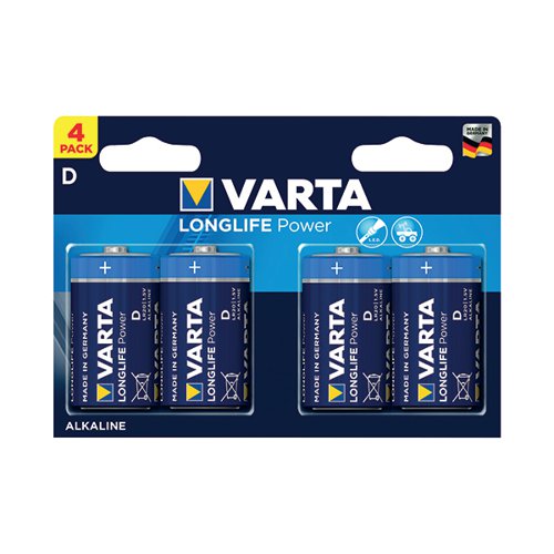 VARTA LONGLIFE POWER D BATTERY (PACK OF 4) 04920121414 – Zepbrook