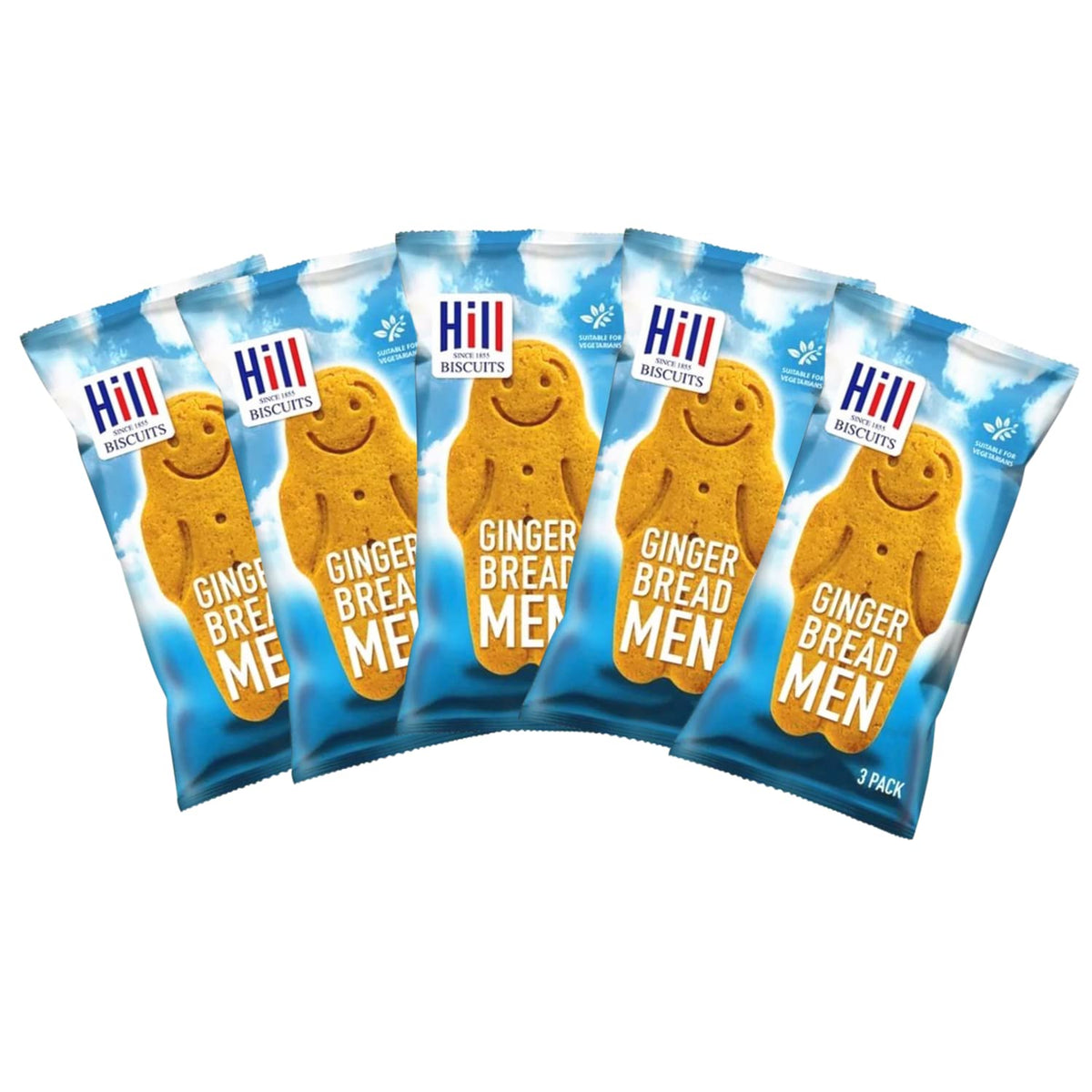 HILL GINGERBREAD MEN BISCUITS (3-Pack) x 80 – Zepbrook